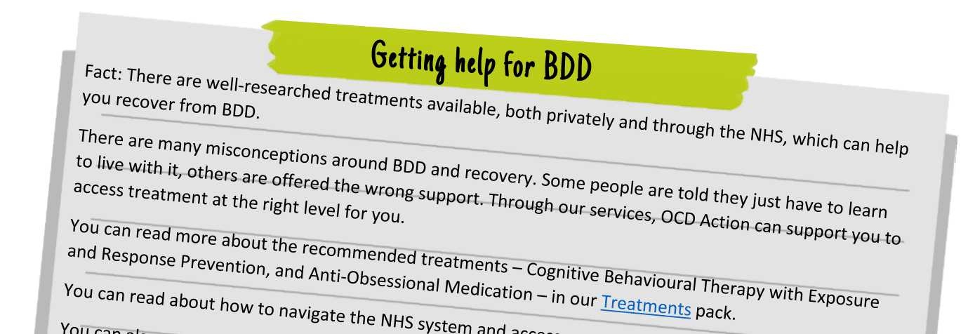 Body Dysmorphic Disorder - OCD Action